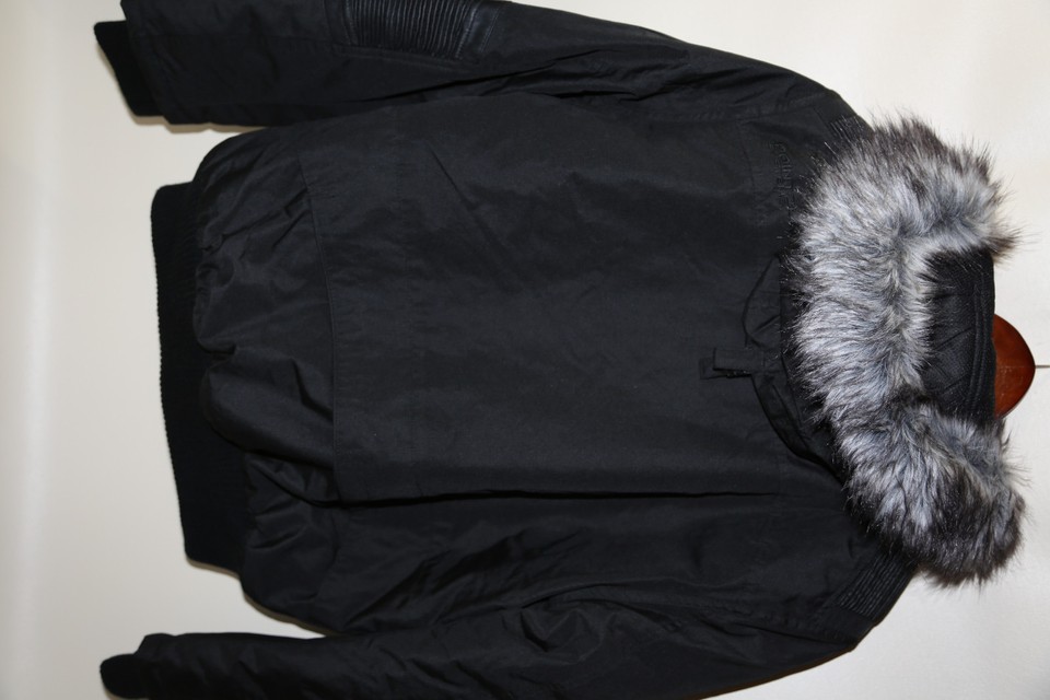 #232 POINT ZERO Down Fill Hooded bOMBER Jacket Size S | eBay