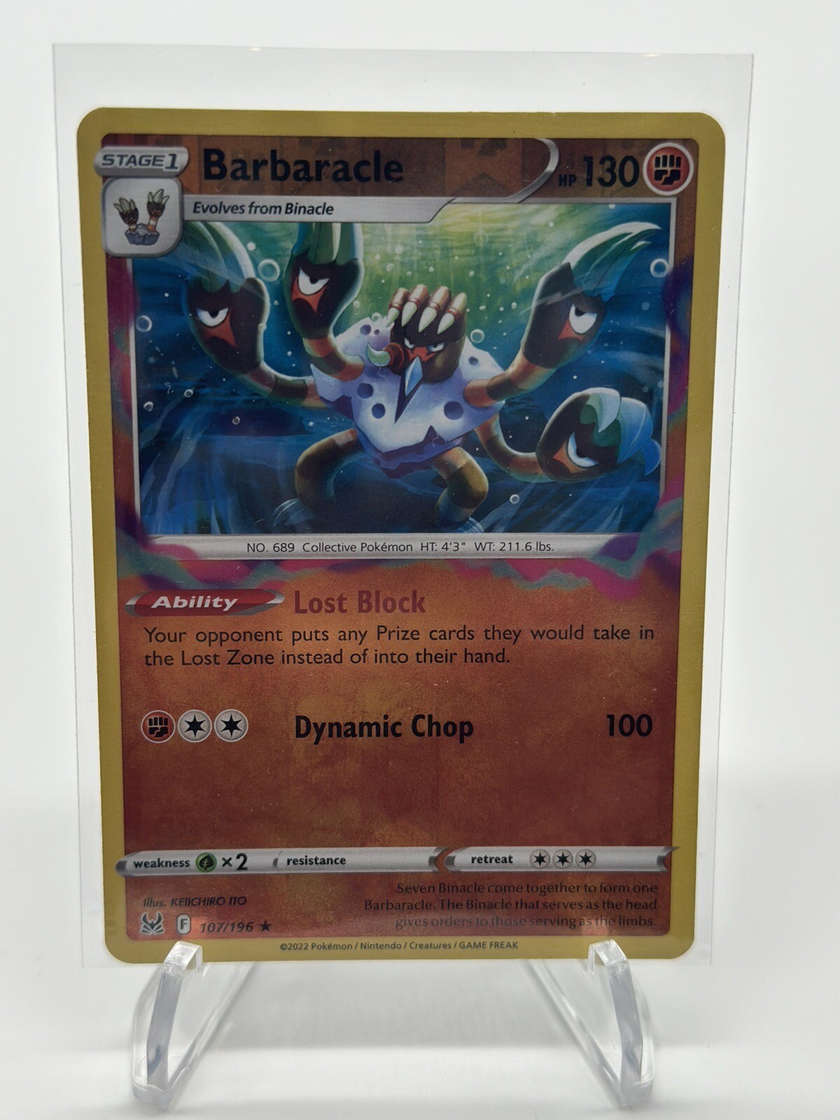 Pokémon TCG Barbaracle Rebel Clash 104/192 Reverse Holo Rare for sale ...