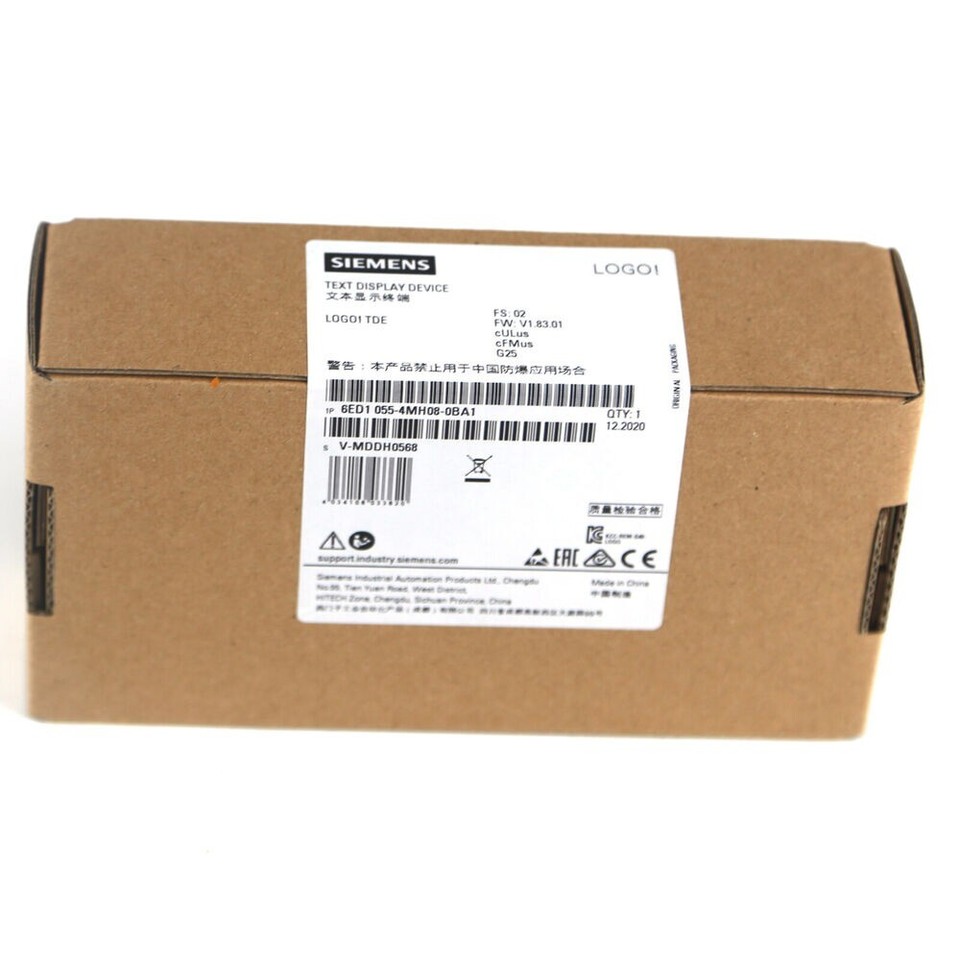 New Siemens LOGO! TD text display, 6-line 6ED1055-4MH08-0BA1 6ED1 055 ...