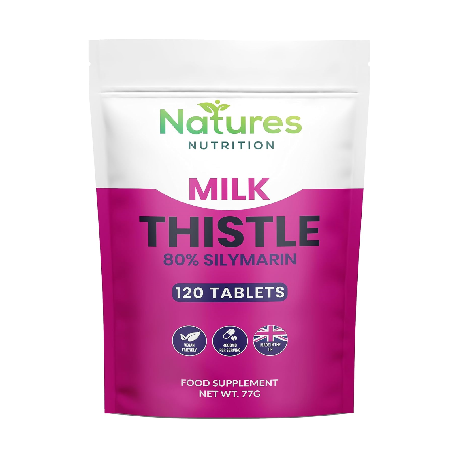 Milk Thistle Tablets 4000mg | 120 High Strength Tablets | 80% Silymarin ...