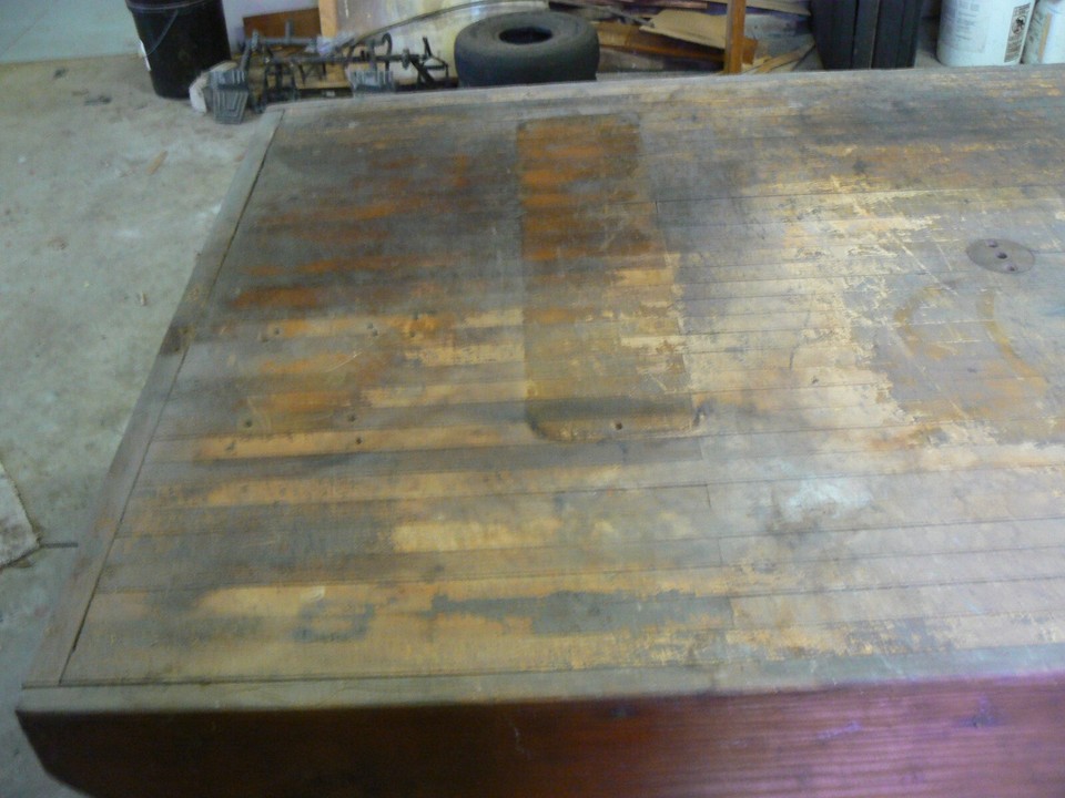 Antique leather working/ tanners Bench with vice Primitive unfinished ...