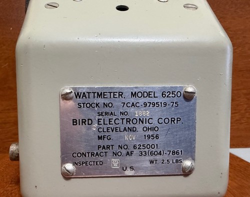 BIRD WATTMETER MODEL 6250 (UNTESTED) | eBay