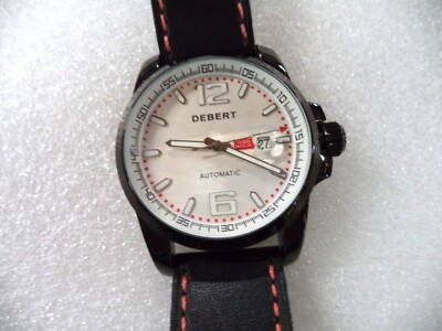 Debert Watch Black Auto Date Lg. Dial 2" Lug to Lug | eBay