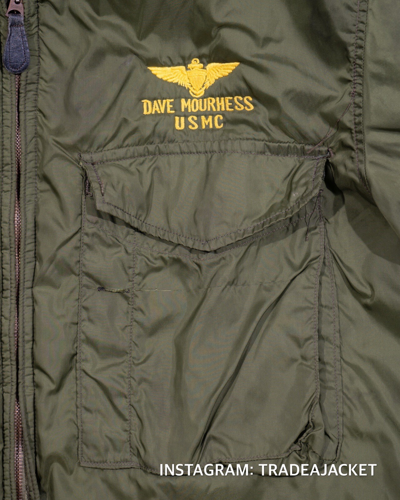 VIETNAM ERA USMC "WEP" FLYING WINTER JACKET 46L PILOT NAMED | eBay