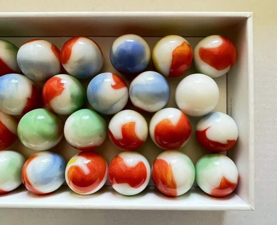Antique Vintage Old Marbles SHOOTER MINT Lot 28 | eBay