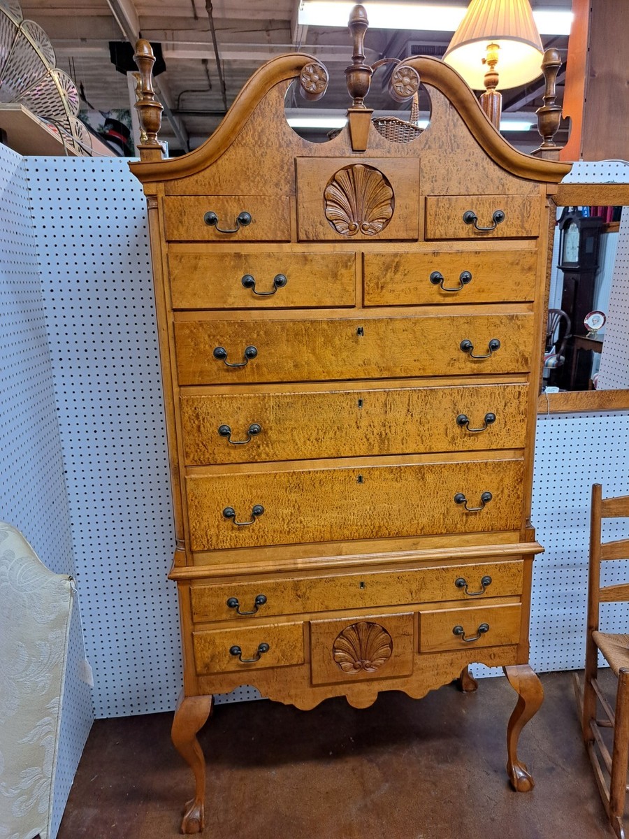 Maple Highboy Dresser Unique Mid Century Modern Maple Highboy Dresser