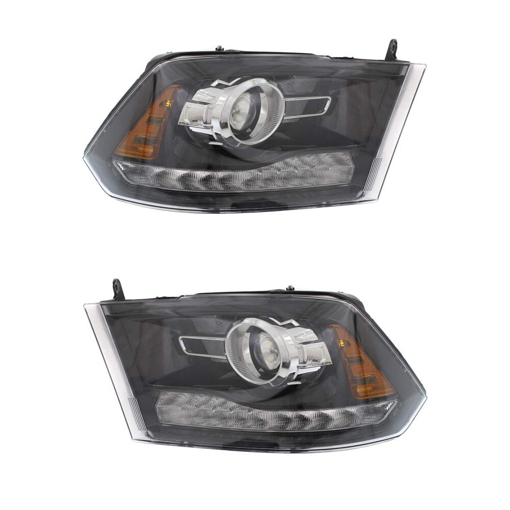 PAIR OF HEADLIGHTS FITS RAM 3500 LIMITED 6.4L 2017 2018 BY 68324932AD ...