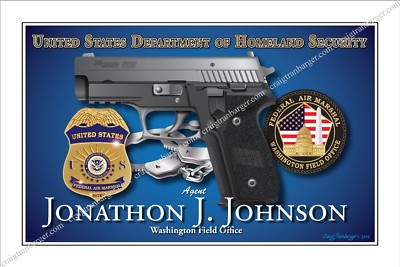 Police,US,Air Marshal,DHS,Federal,Retirement,DOJ,badge,gift,US | eBay