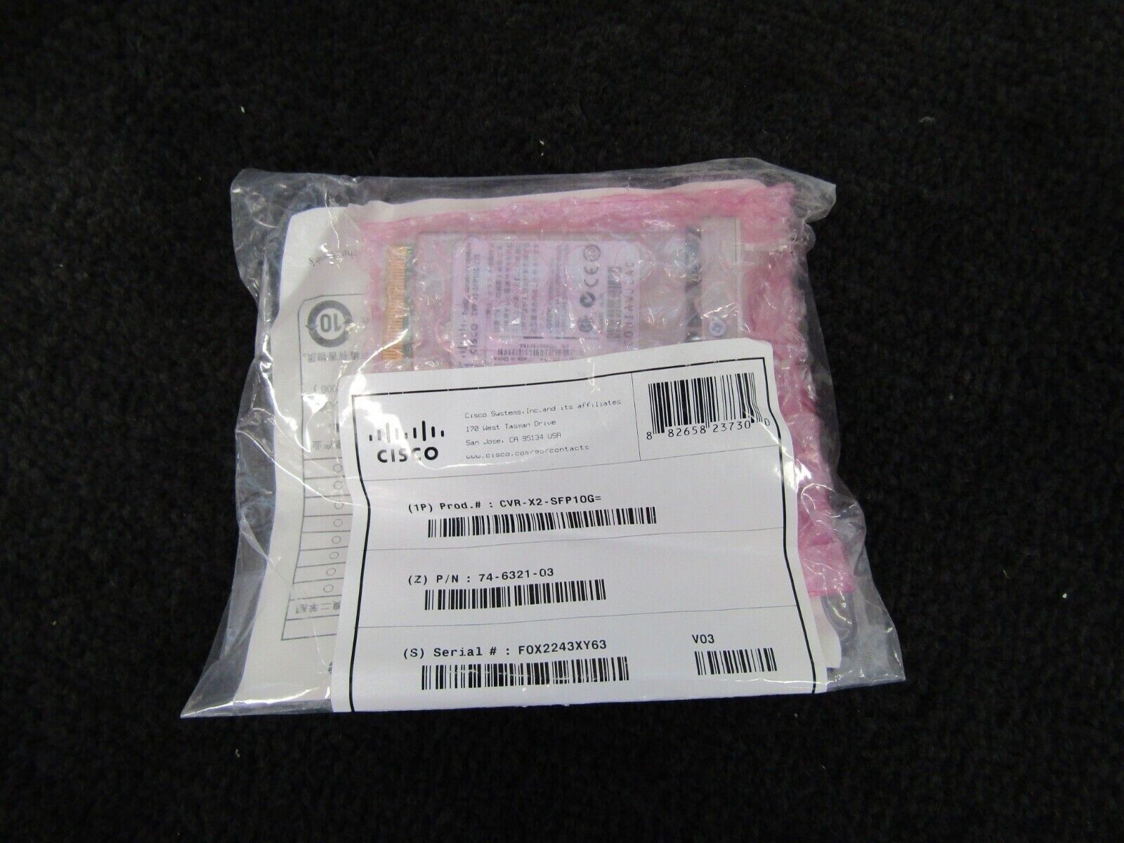NEW Cisco CVR-X2-SFP10G X2 To SFP Adapter TenGig Converter Module 74 ...