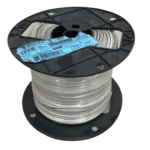 New 500FT ROLL SUPERSLICK WHITE 16AWG STRAND COPPER WIRE E156878 ...