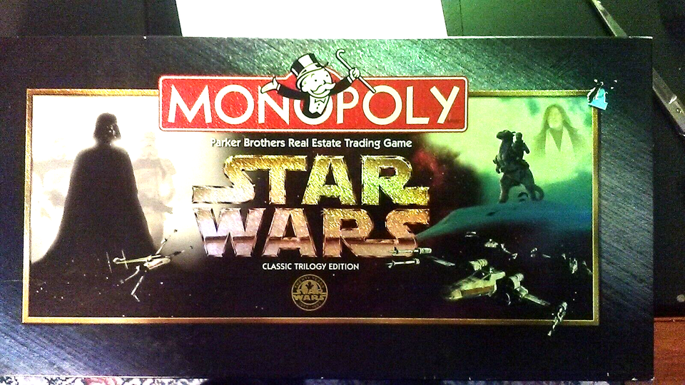 Monopoly Star Wars IMPERIAL CARD Take A Ride in Tie Fighter TRILOGY ...