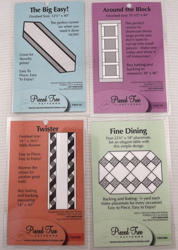 THE PIECED TREE PATTERN Cards - Lot Of 4 | eBay