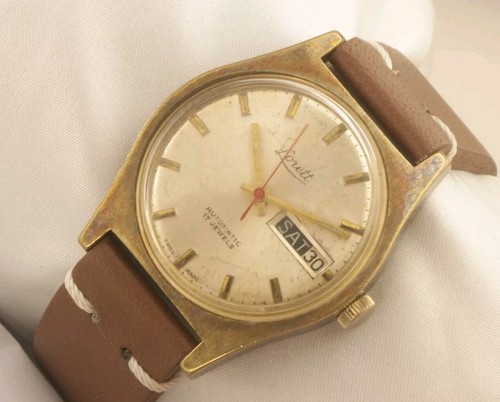 USED LORETT AUTOMATIC WORKING WRIST WATCH EXCELLENT DIAL SERVICED 34MM ...