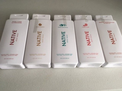 5 NEW RARE Native HOLIDAY SCENTS Body Wash Lot - 18 Ounces Each | eBay