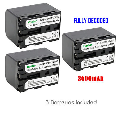 Kastar Battery Charger Sony CCD-DVD301 PC101 PC103 PC104 PC105 PC110 ...