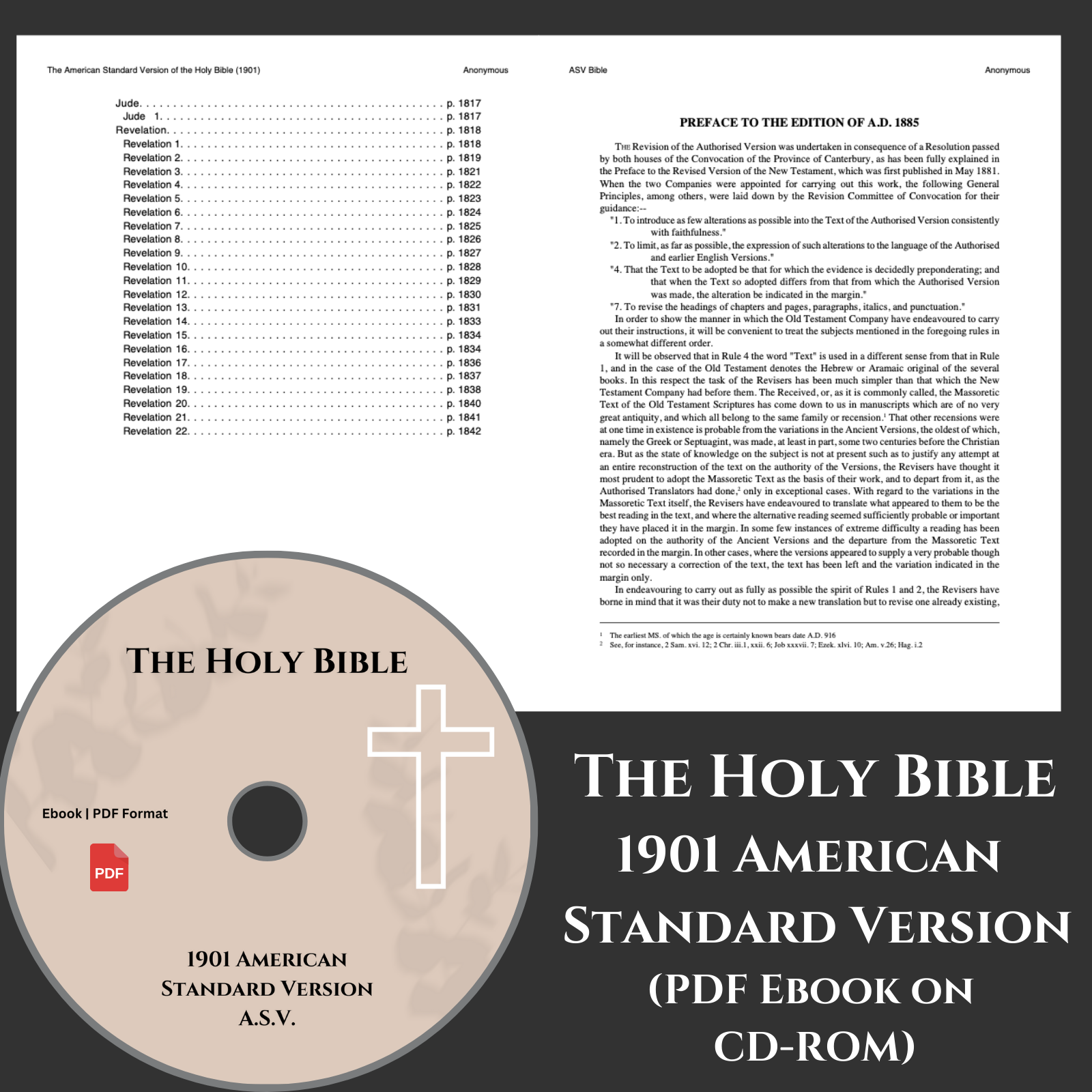 1901 American Standard Bible Version (ASV)-Christian Scripture Study ...