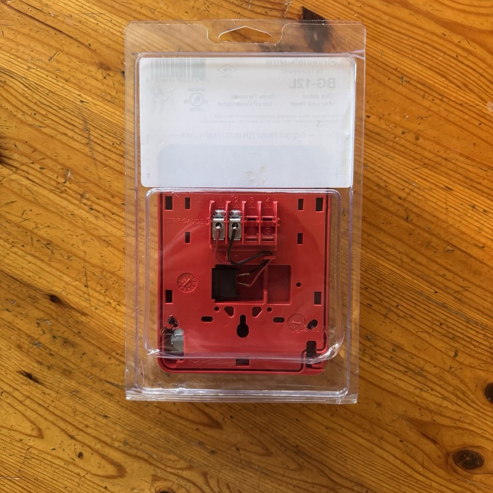 Fire-Lite Alarms/Honeywell BG-12L Fire Alarm Pull Station NO KEY NEW ...