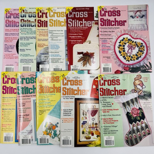 Lot 11 The Cross Stitcher Magazine 92-93 Almost Complete Cross Stitch ...
