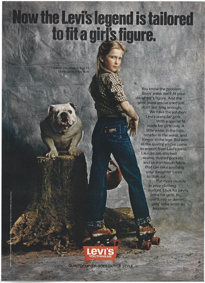 Levi's Jeans Print Ad, Levi's Magazine Ad, Levi's for Girls Print Ad ...