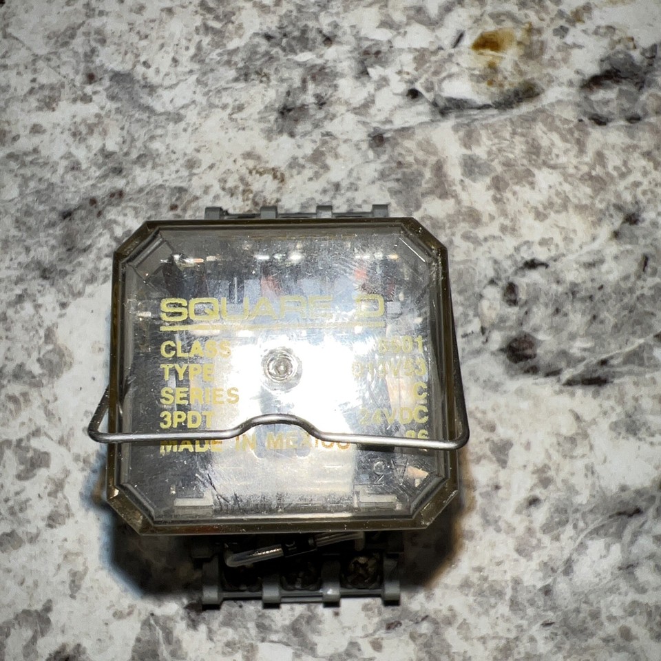 Square D Relay 8501 KUD13V53, Ser. C 24VD W/Base 8501NR82 | eBay