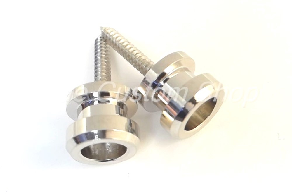 True Custom Shop® SCHALLER Chrome Strap Lock Buttons For USA Fender ...