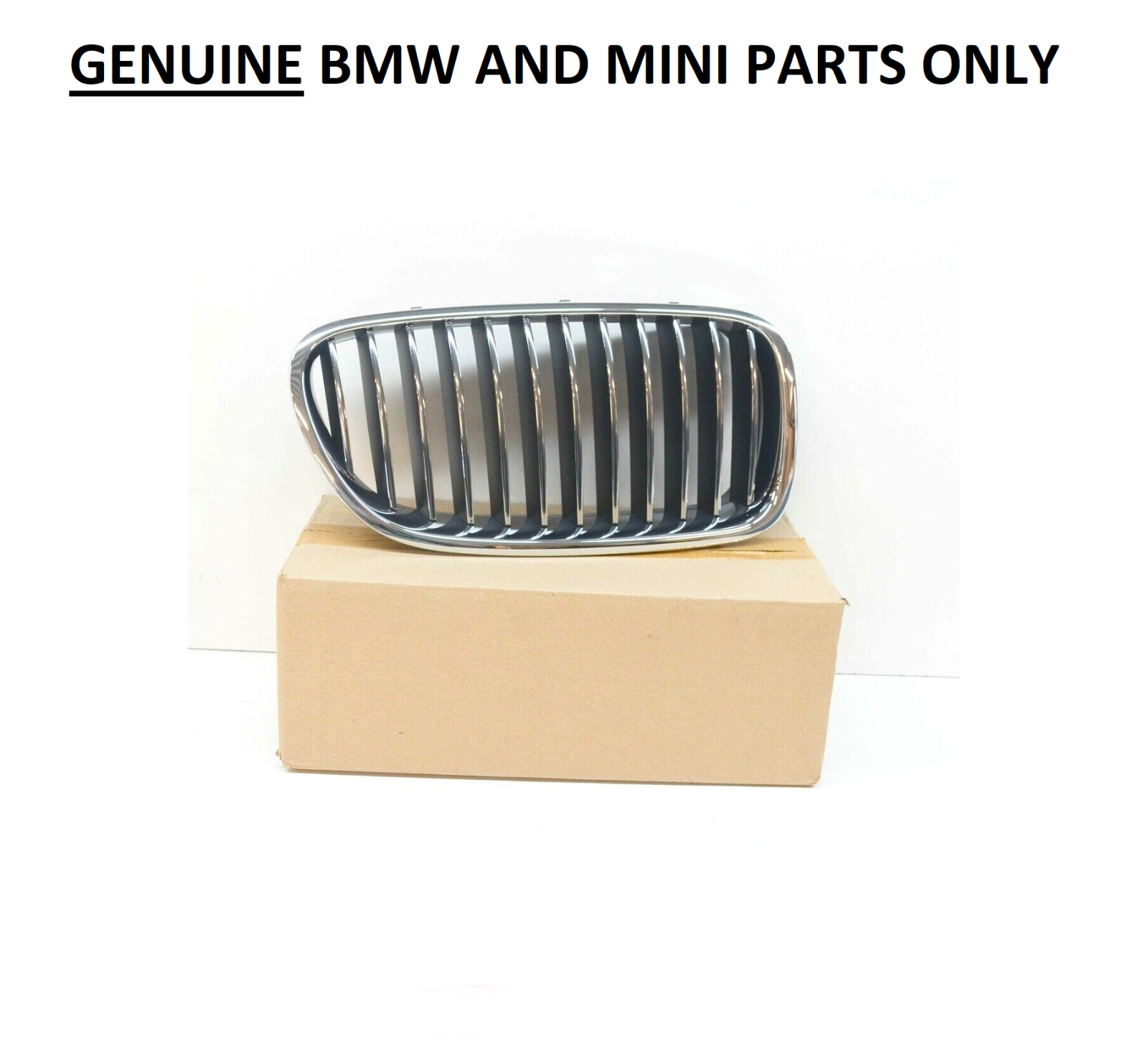 GENUINE BMW 5 Series F10 F11 Front Grille, Chrome. 51137203650. RIGHT ...