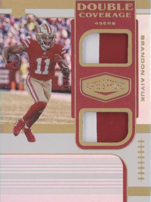 2020 Panini Plates & Patches - Double Coverage Brandon Aiyuk #DC-BA /99 ...