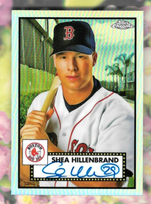 SHEA HILLENBRAND 2021 TOPPS CHROME PLATINUM ON CARD AUTOGRAPH AUTO #'D ...