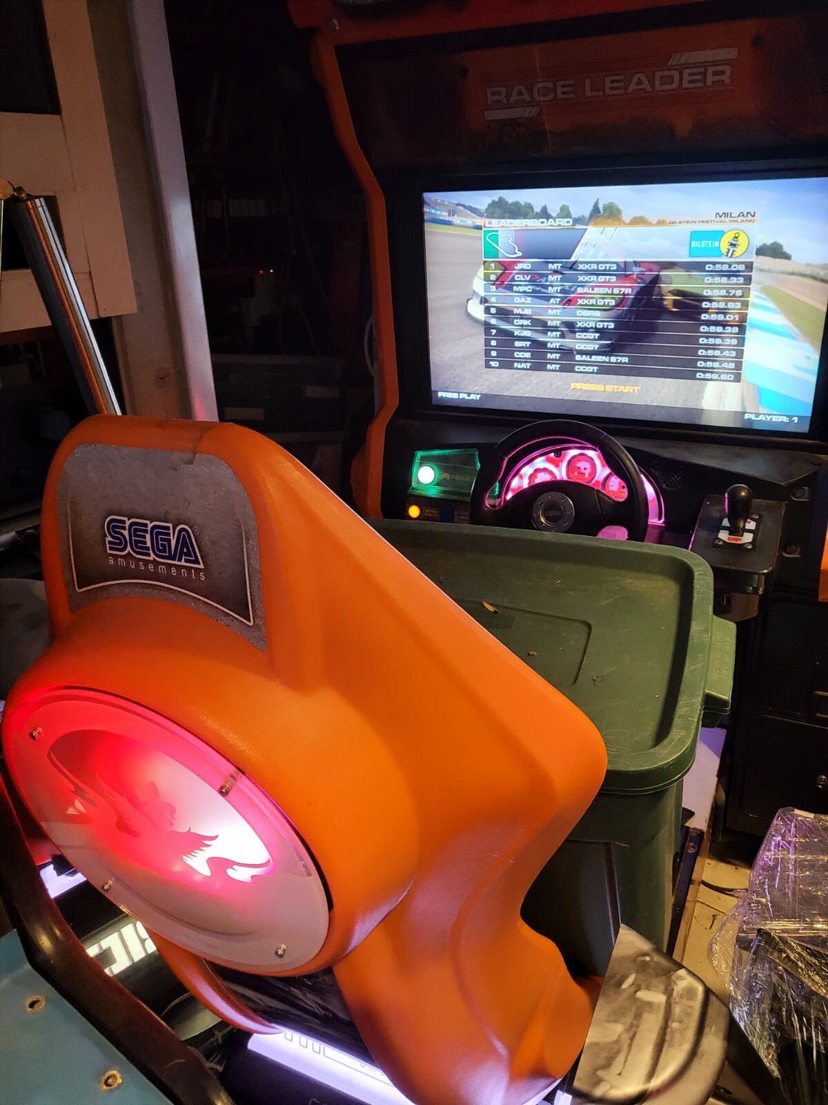 Sega The Grid arcade racing game realistic rare driving arcade game | eBay