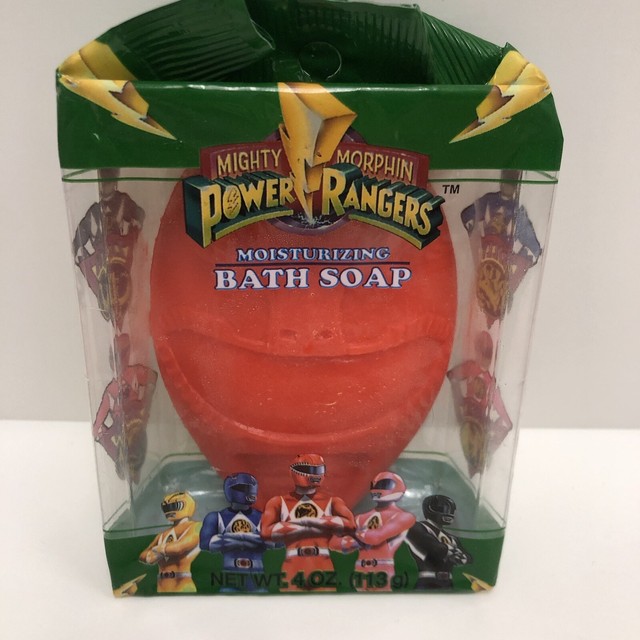 Vintage 1994 MMPR Mighty Morphin Power Rangers Bath Soap White Ranger ...