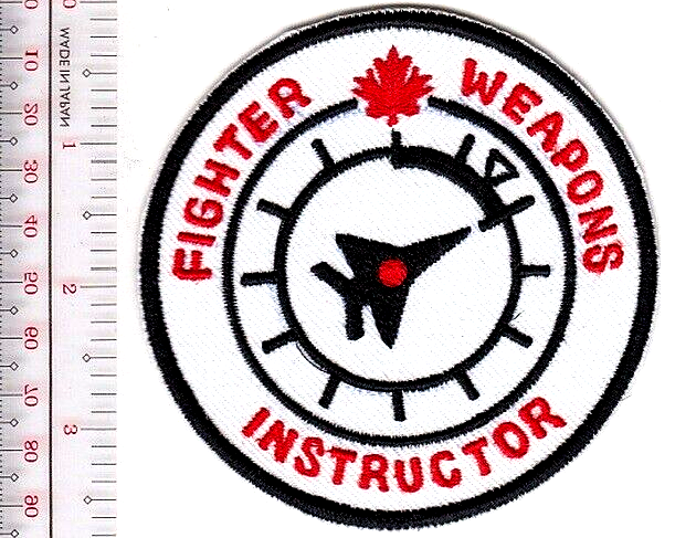 Canada Royal Air Force RCAF Fighter Weapons Instructor Patch vel NO ...