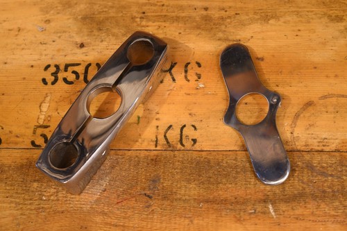 Paughco Inline Springer Fork Front End Top Clamp USA for Vintage Harley ...