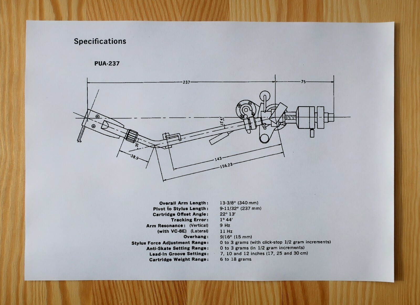 Sony PUA-237/PUA-1500S & PS-2000(A)/PS-2250A Tonearm Stylus Alignment ...