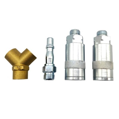 Male/Female Thread Quick Release Coupler Three-Way Joint Air Compressor ...