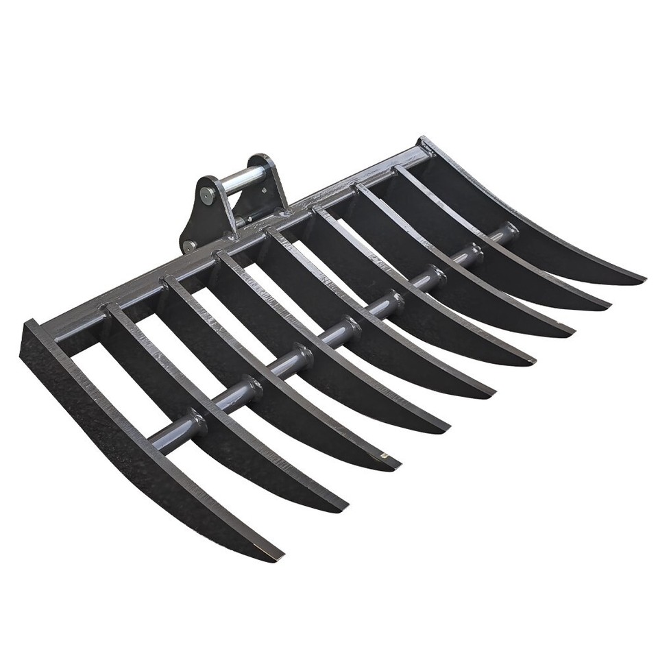 Land Clearing Root Rake 36“ Width for Bobcat Mini Excavator E10, E17 ...