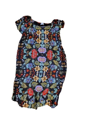 Love Sam Anthropologie Off Shoulder Floral Dress Size L | eBay