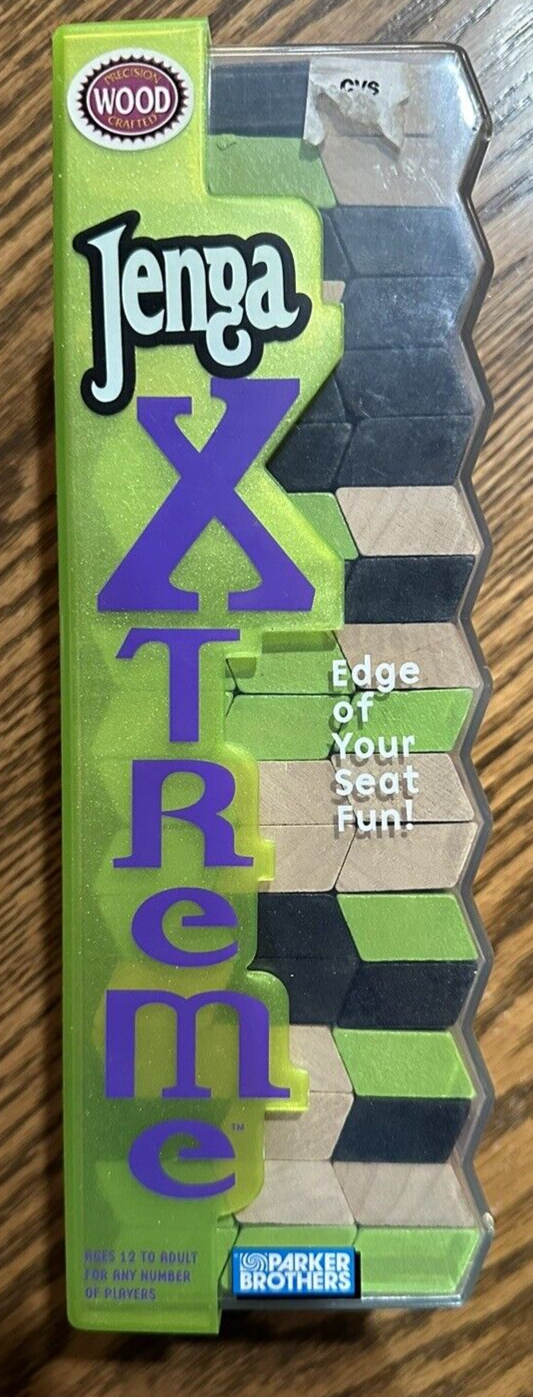 Jenga Extreme Xtreme Parker Brothers Block Stacking Game Family Board ...