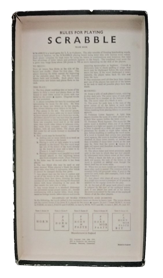 Vintage SCRABBLE Board Game by Spear's Games 1955 ~ Complete | eBay UK