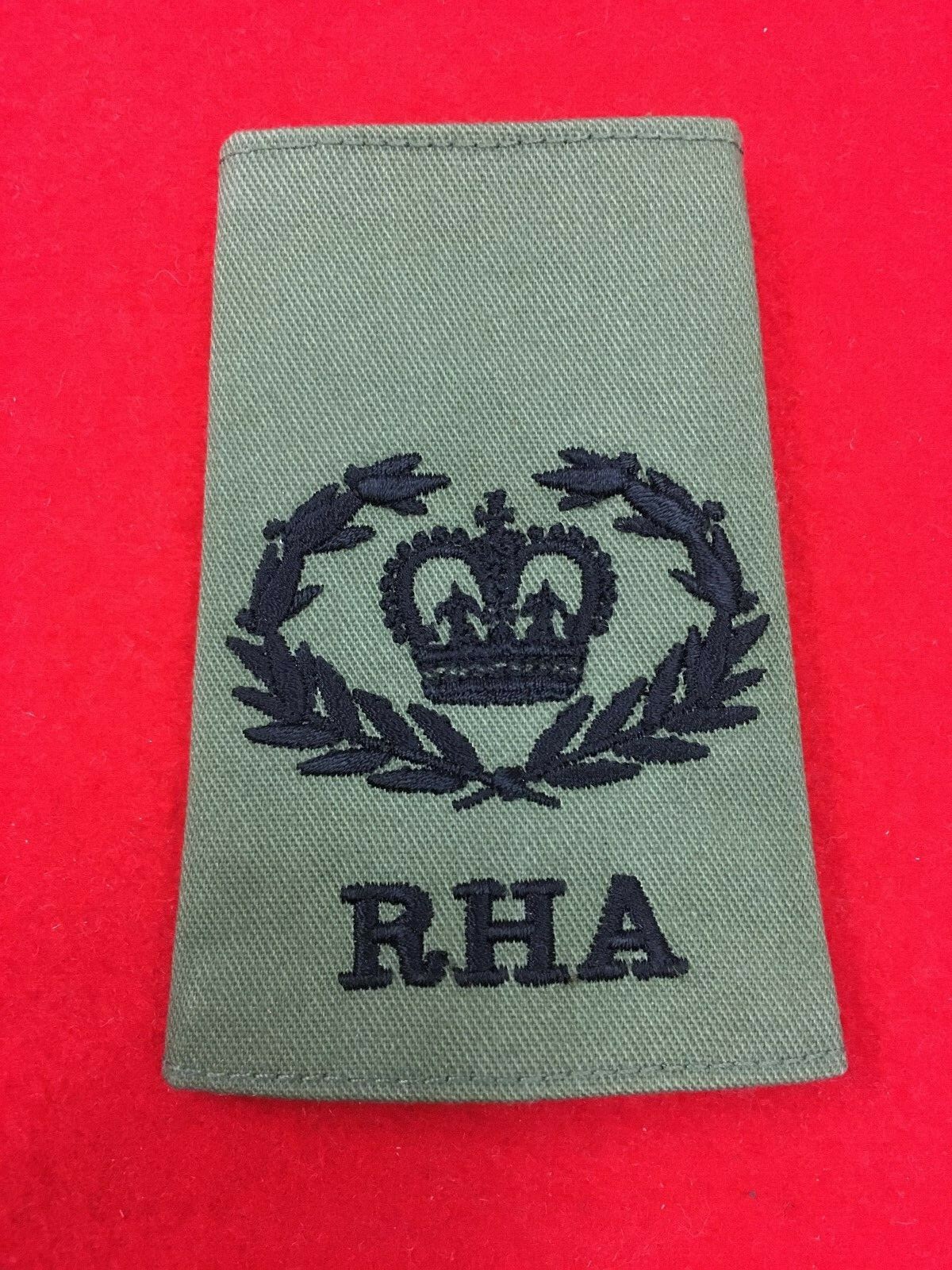 Olive Green Royal Horse Artillery Rank Slide Gunner Bombardier Sgt WO2 ...