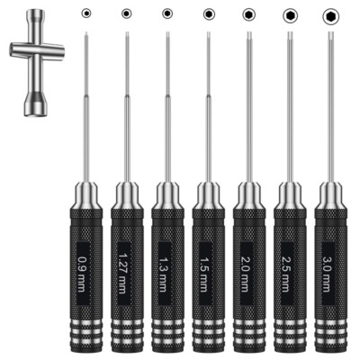 7x Professional RC Car Hex Screwdriver Screw Driver Repair Tool Set ...