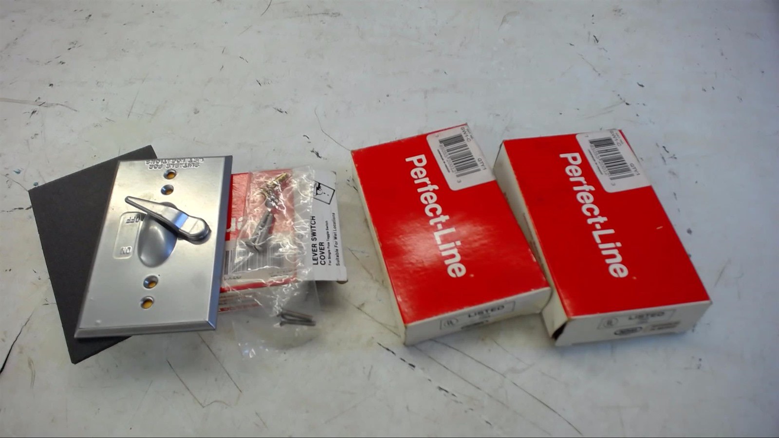 Lot Of 3-- Perfect-Line Sw1-C Lever Switch Cover For Single Pole Toggle ...