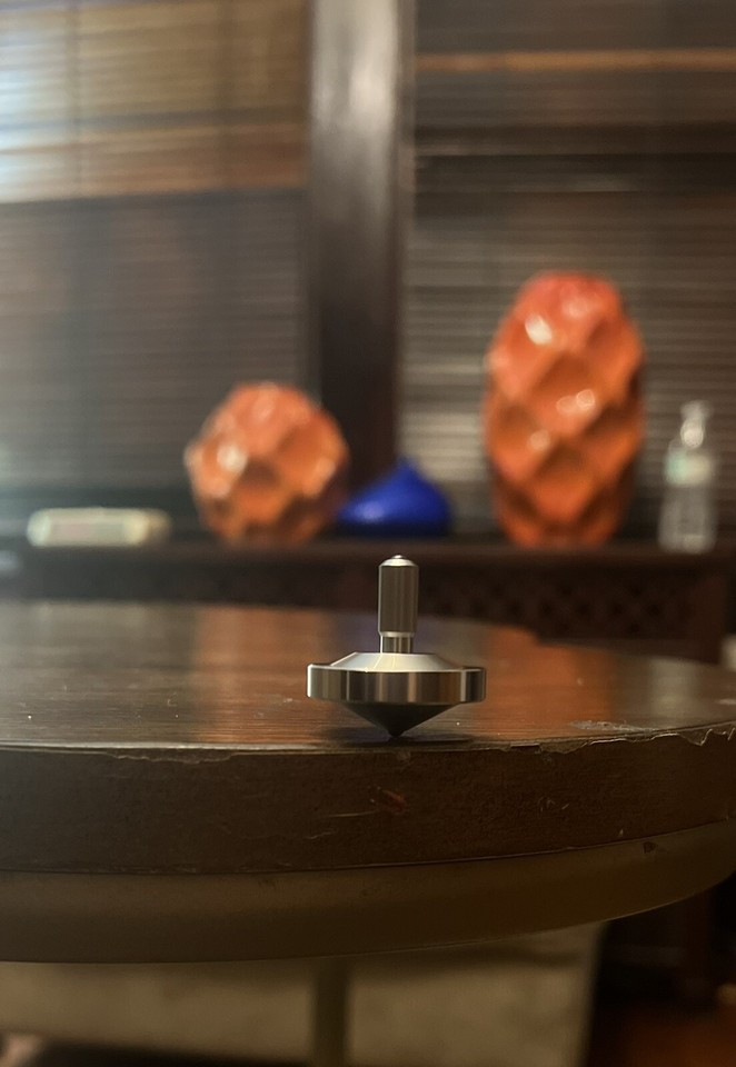 FOREVER Gyro Top Stainless/Tungsten TOP With Gyroscope *USA SHIP* SPINS ...