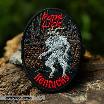 Pope Lick Monster Embroidered Patch - Kentucky Goat Man Cryptid, Iron ...