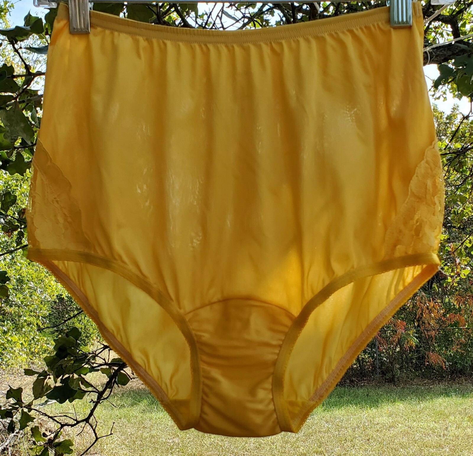 Nylon Vanity Fair Silky Panty Sissy LACE Nouveau 8/XL… - Gem