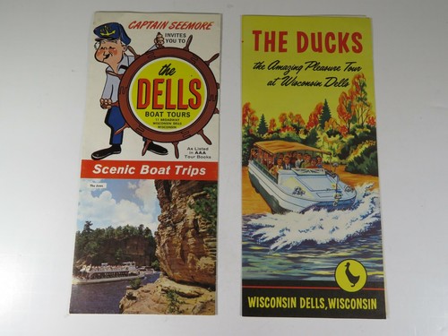 1960s Wisconsin Dells Boat Tour Ducks Travel Brochures Price List Lot ...