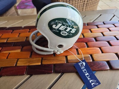 1965-77 Riddell NFL Throwback Mini Helmet New York Jets 2-bar Facemask ...