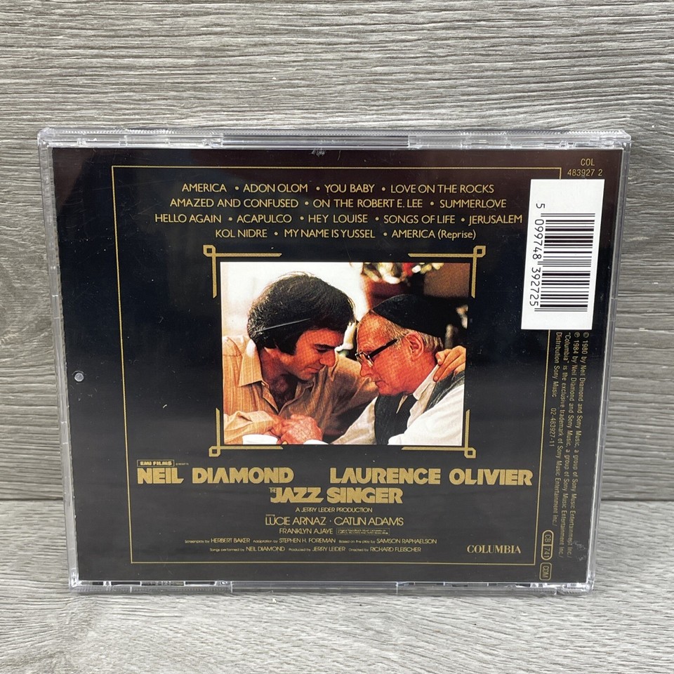 Neil Diamond - The Jazz Singer - CD Album 1984 Songs from the motion ...