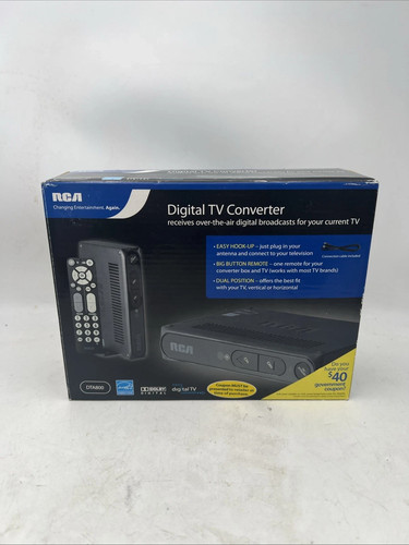 RCA DTA800B1 Digital-to-Analog TV Converter - NEW OPEN BOX / SEALED ...