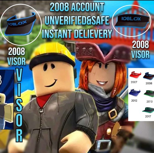 ROBLOX 2008 VISOR ACCOUNT | 2008 CREATION | 2008 VISOR GUARANTEED ...