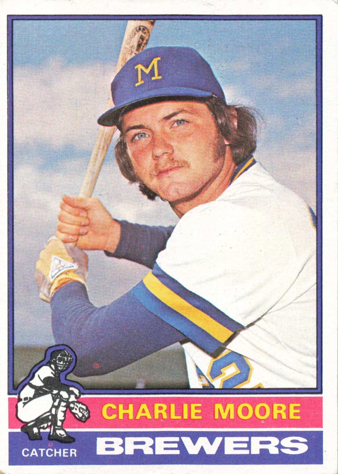 Charlie Moore Milwaukee Brewers 1976 Topps Baseball Card #116 | eBay